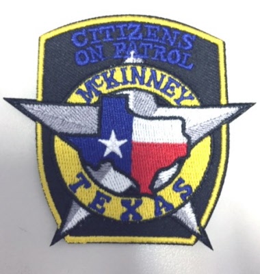 McKinney Texas Citizens on Patrol Patch