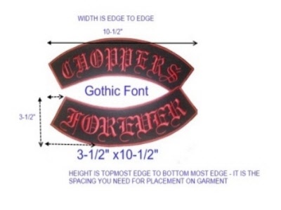 Blank Patch Top Rocker 1-1/2"X3-1/2"