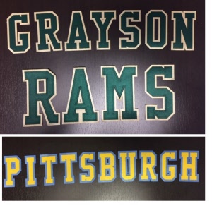 Sports Letters Tackle Twill