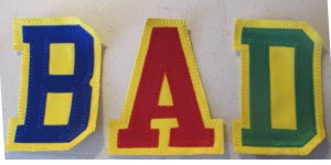 Sports Letters Tackle Twill