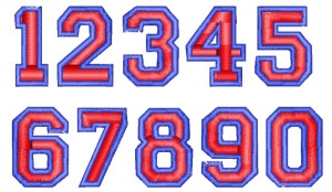 Letters Numbers for Baseball Caps Embroidered
